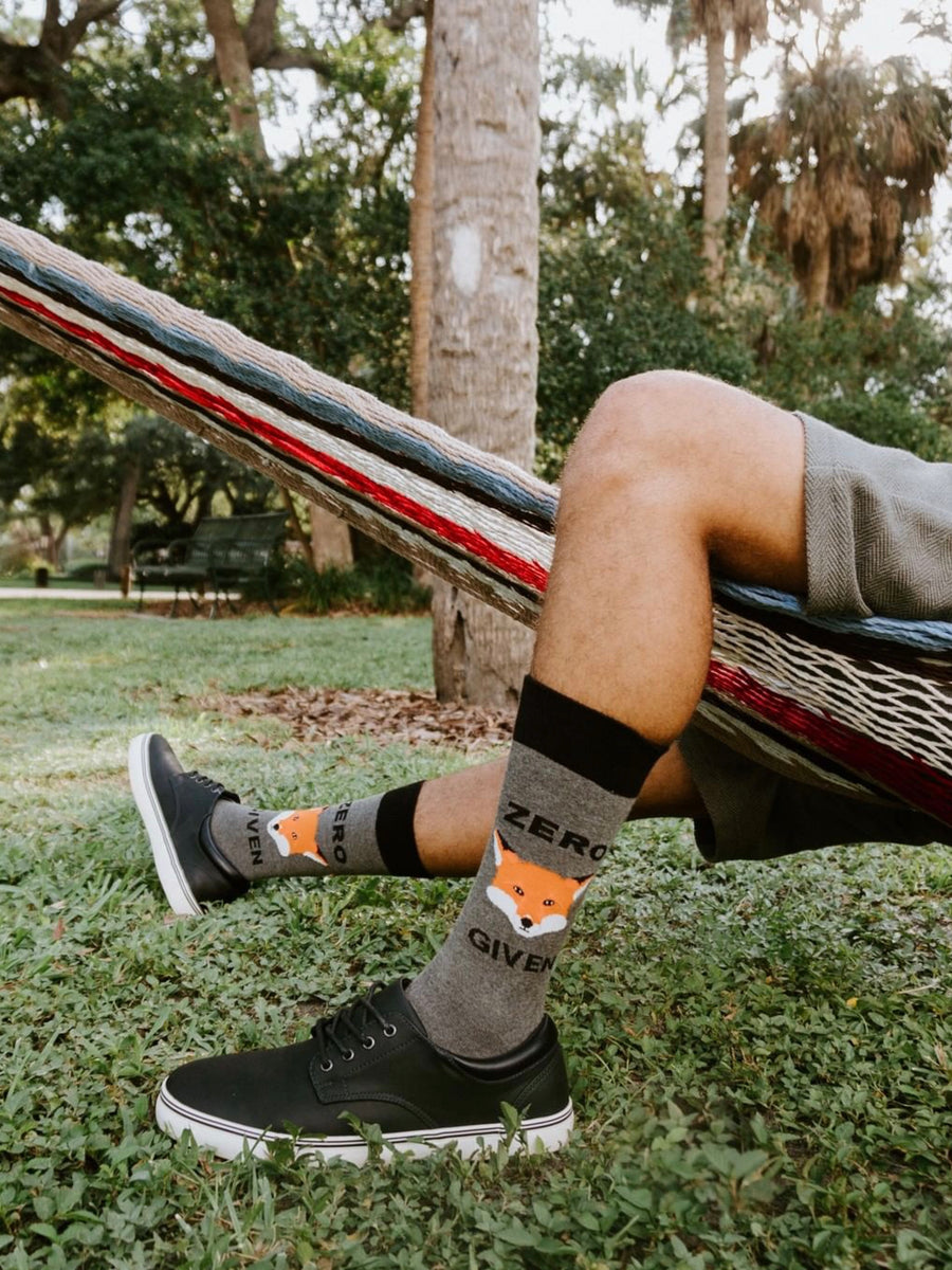 Men’s Zero Fox Given Socks Gray Heather – Rosemary & Thyme