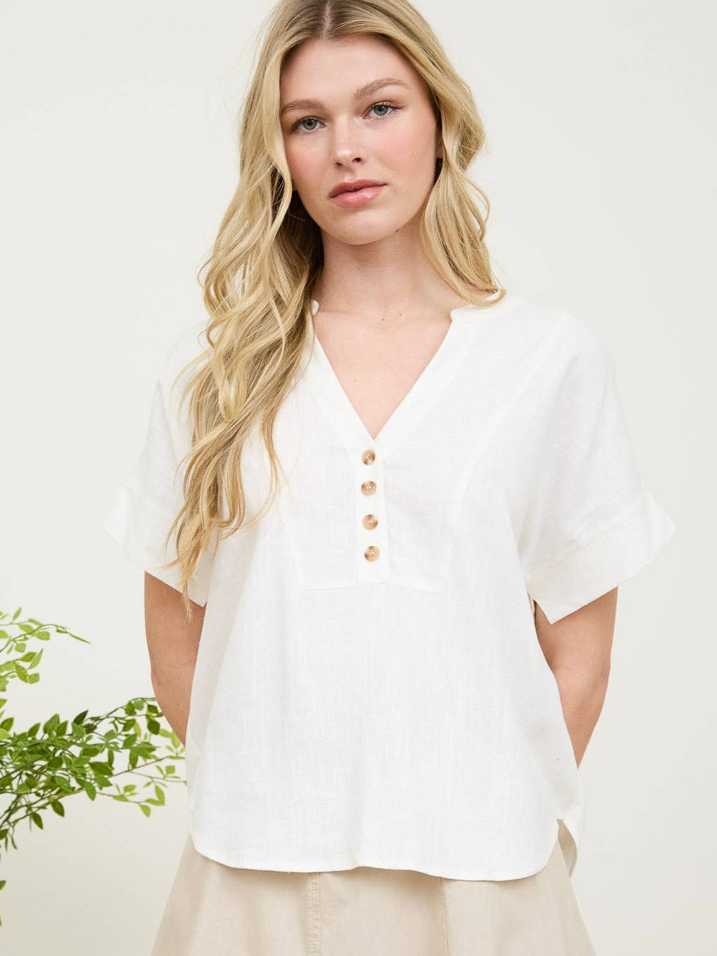 Amy Top - White – Rosemary & Thyme
