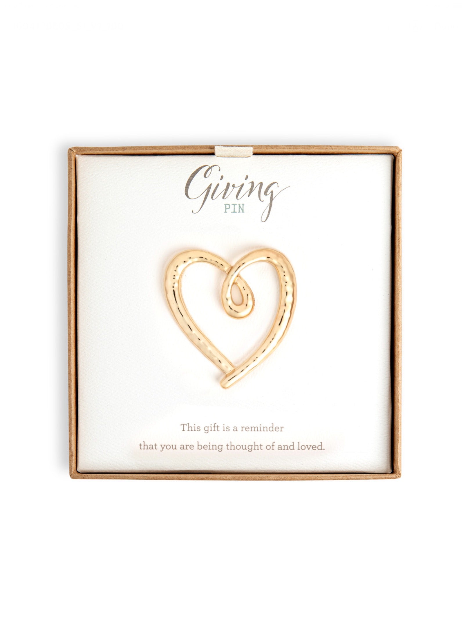 Gold Heart Giving Pin – Rosemary & Thyme