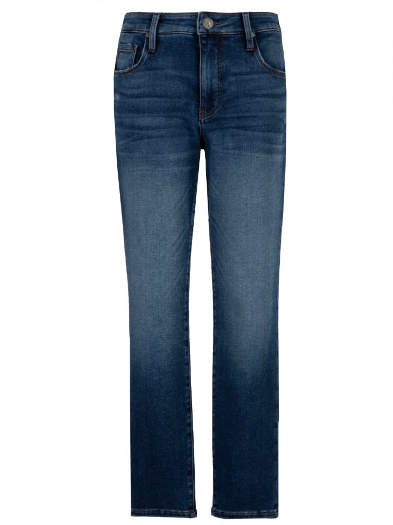 Reese High Rise Fab Ab Ankle Straight Leg - Royal Wash – Rosemary & Thyme