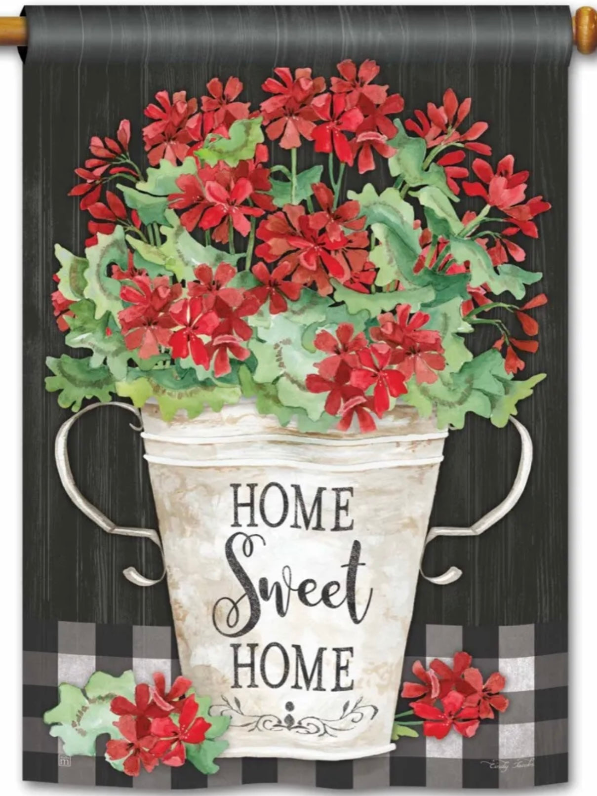 Sweet Home Geraniums Standard Flag (Flag Pole Sold Separately ...