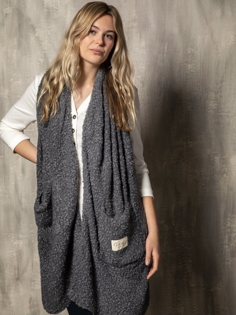 Charcoal Giving Shawl – Rosemary & Thyme